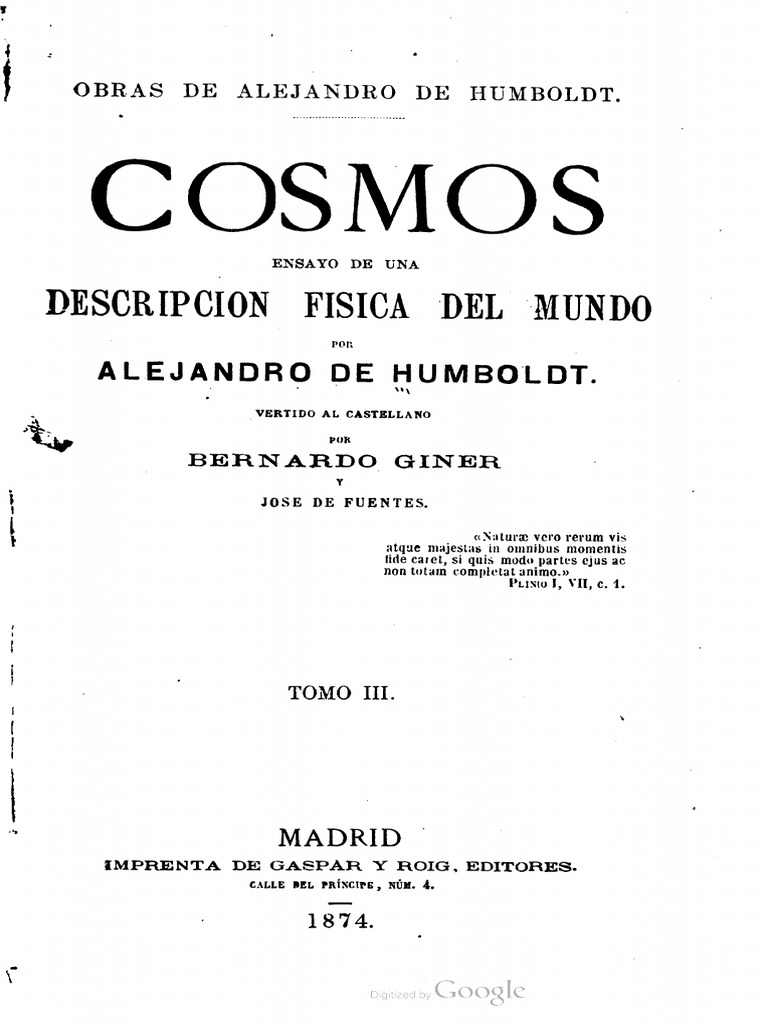 Cosmos Vol 3-Alexander Von Humboldt | PDF | Estrellas | Tierra