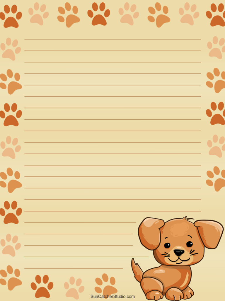 dog-puppy-paw-prints-printable-stationery-paper-bb8855-eeddaa | PDF