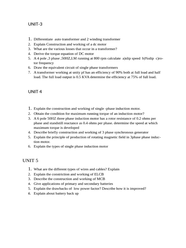 MID 2 IMP QUESTIONS | PDF