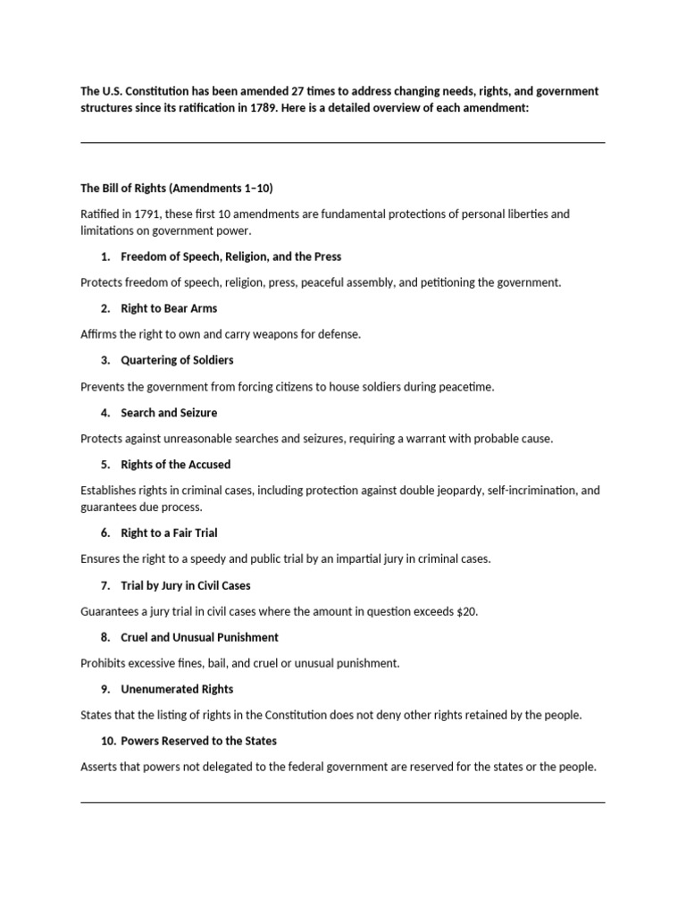 Us Constitution Amendments | PDF | Suffrage | Justice