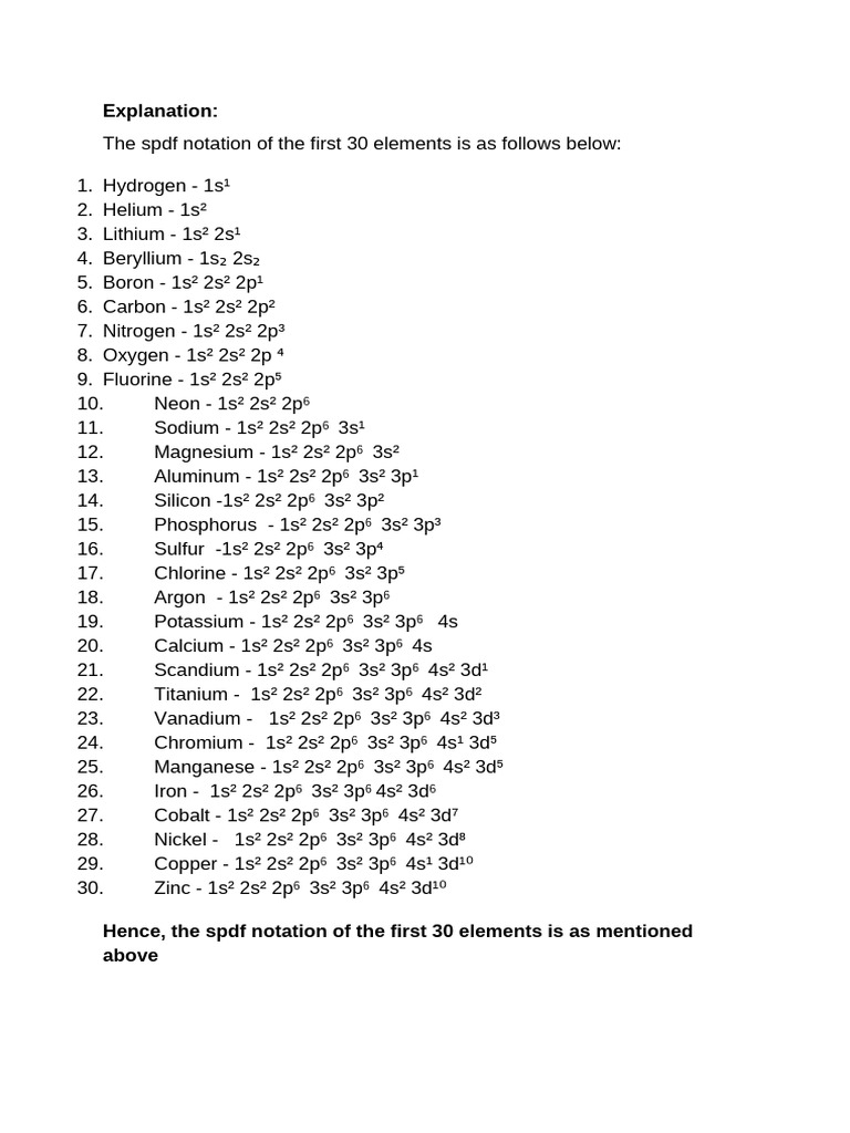 Electronic Configuration | PDF