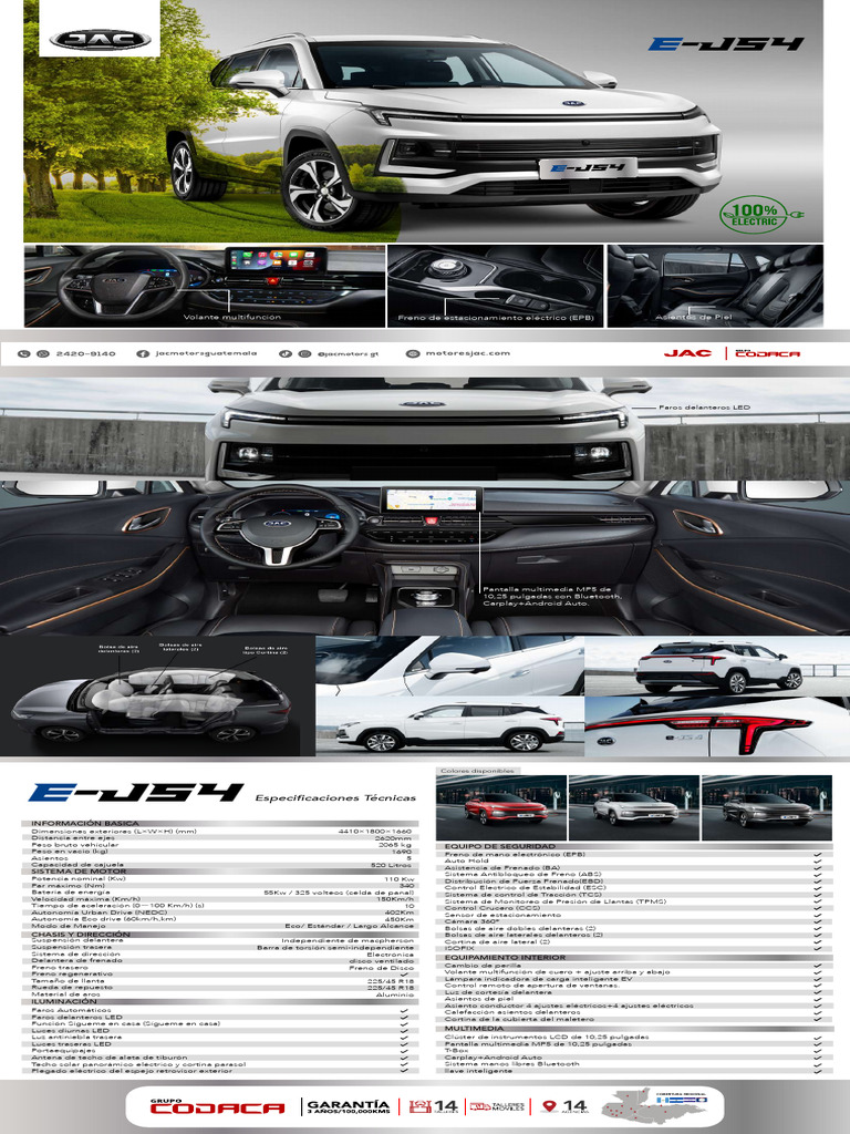 E JS4 Electrica Jac | PDF | Diodo emisor de luz | Carros deportivos