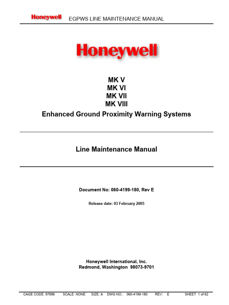 EGPWS-Maintenance Manual | PDF | Aviation | Aircraft