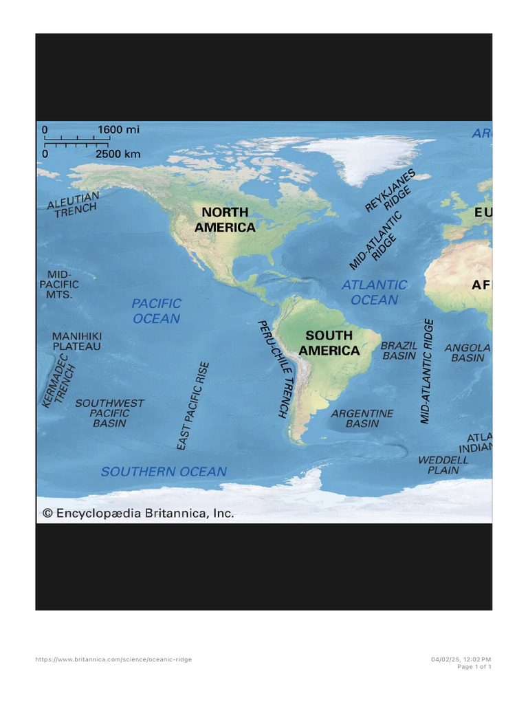 Understanding Oceanic Ridges | PDF