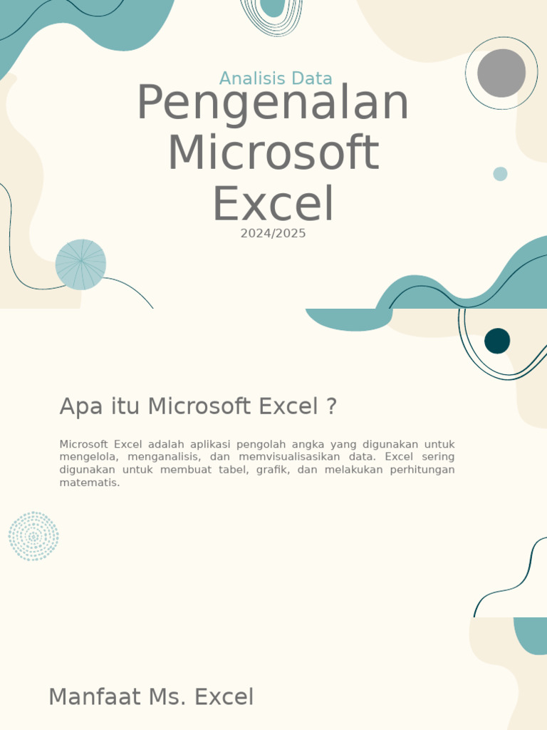 Pengenalan Excel (Analisis Data) | PDF