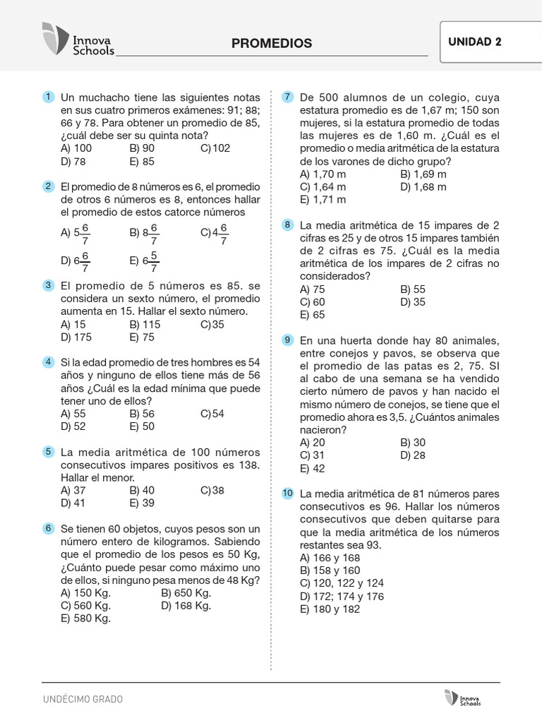 FICHA_DE_PROMEDIOS_II | PDF