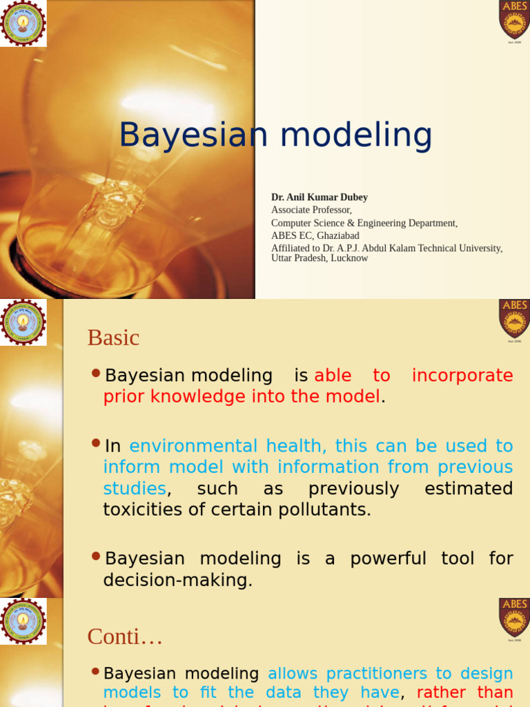 Unit 1 Topic 2 Bayesian Modeling | PDF | Bayesian Network | Bayesian Inference