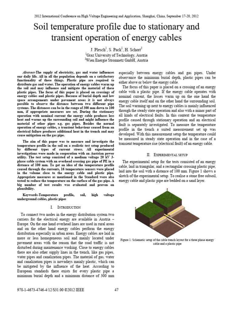 Plesch, 2012, Soil Temperature Profile Due To Stationary and Transient ...