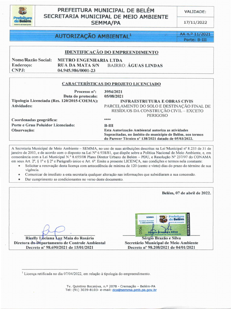 (Metro) Mar Del Plata - AA11-2021 Ret | PDF