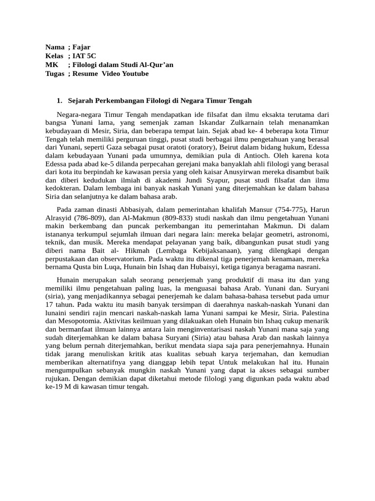 FAJAR 2108304108 Filologi | PDF