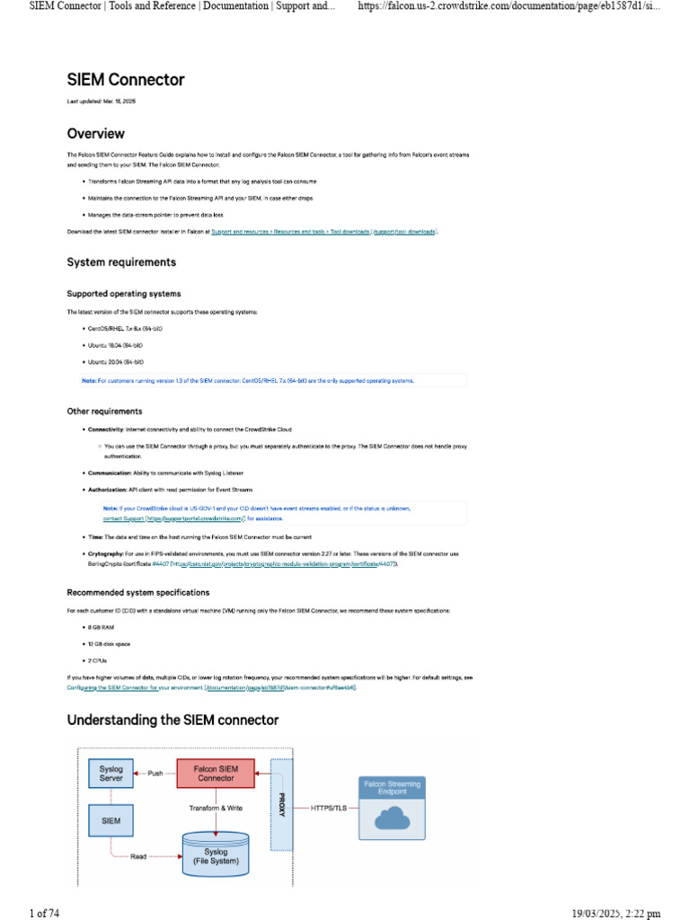Crowdstrike SIEM Connector V1 | PDF