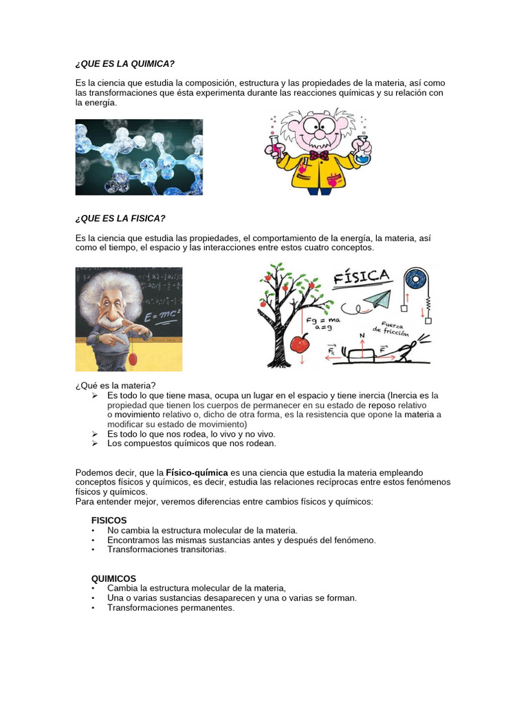 cambios fisicos y quimicos- plataf | PDF