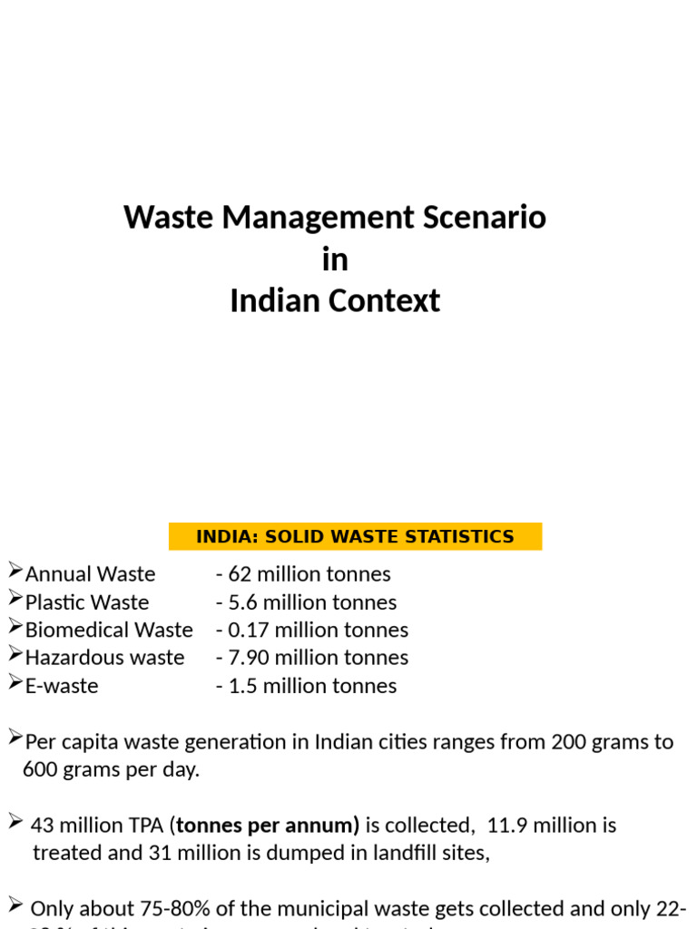 Per Capita Waste Generation in India | PDF | Sewage Treatment | Sewage