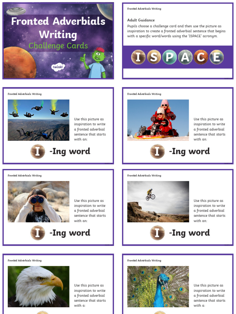 Fronted Adverbials with ISPACE Guide | PDF | Adverb | Languages