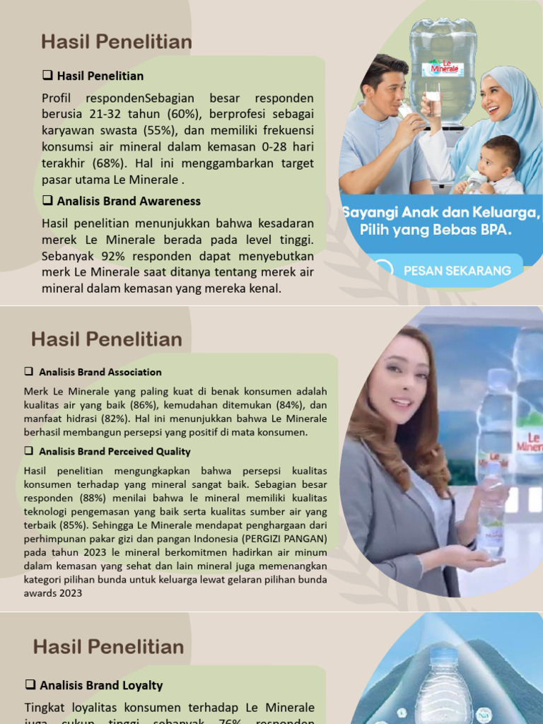 Analisis Riset Brand Equity Air Minum Dalam Kemasan Presentasi 0038 | PDF