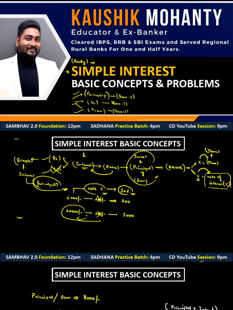 Simple Interest Basic Concepts & Problems (Sol) - 50419418 - 2025 - 03!15!13 - 08 | PDF