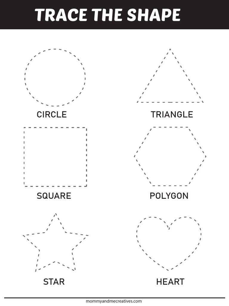Trace The Shape - 2 | PDF