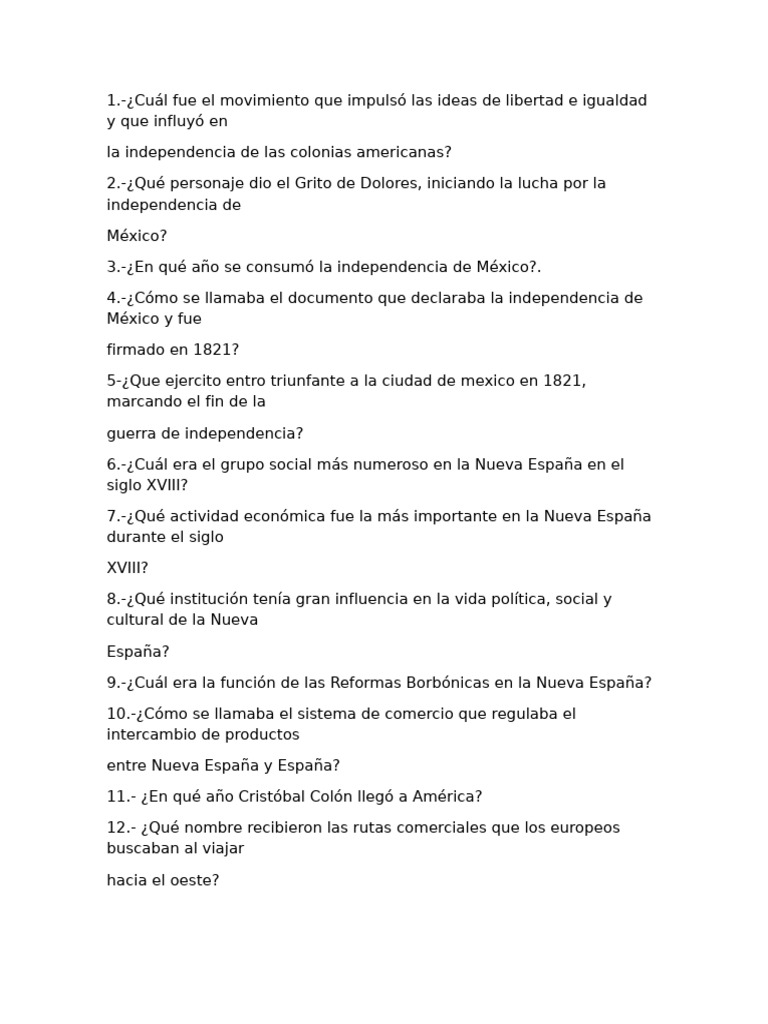 Documento 1 | PDF | Nueva españa | México