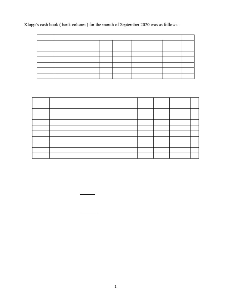 Bank Reconciliation & Allowance For Irrecoverable Debts - GR 12 | PDF ...