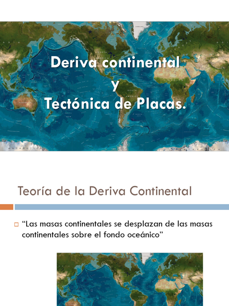 Deriva Continental Tectónica | PDF | Placas tectónicas | Continente