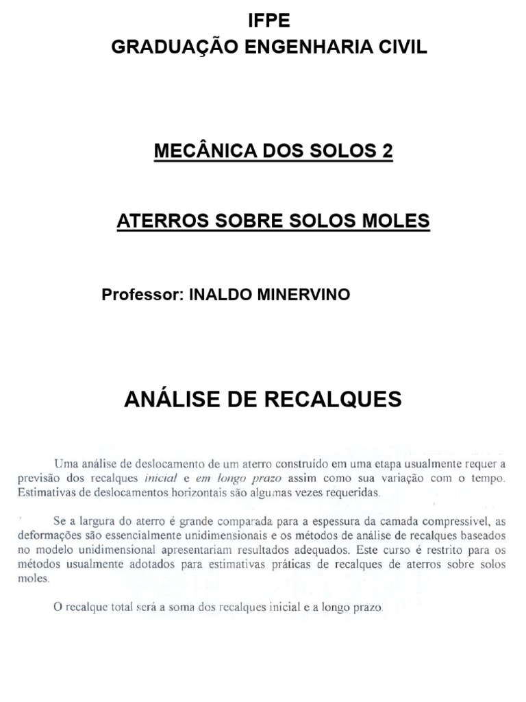 AULA 6.5 - ATERRO | PDF