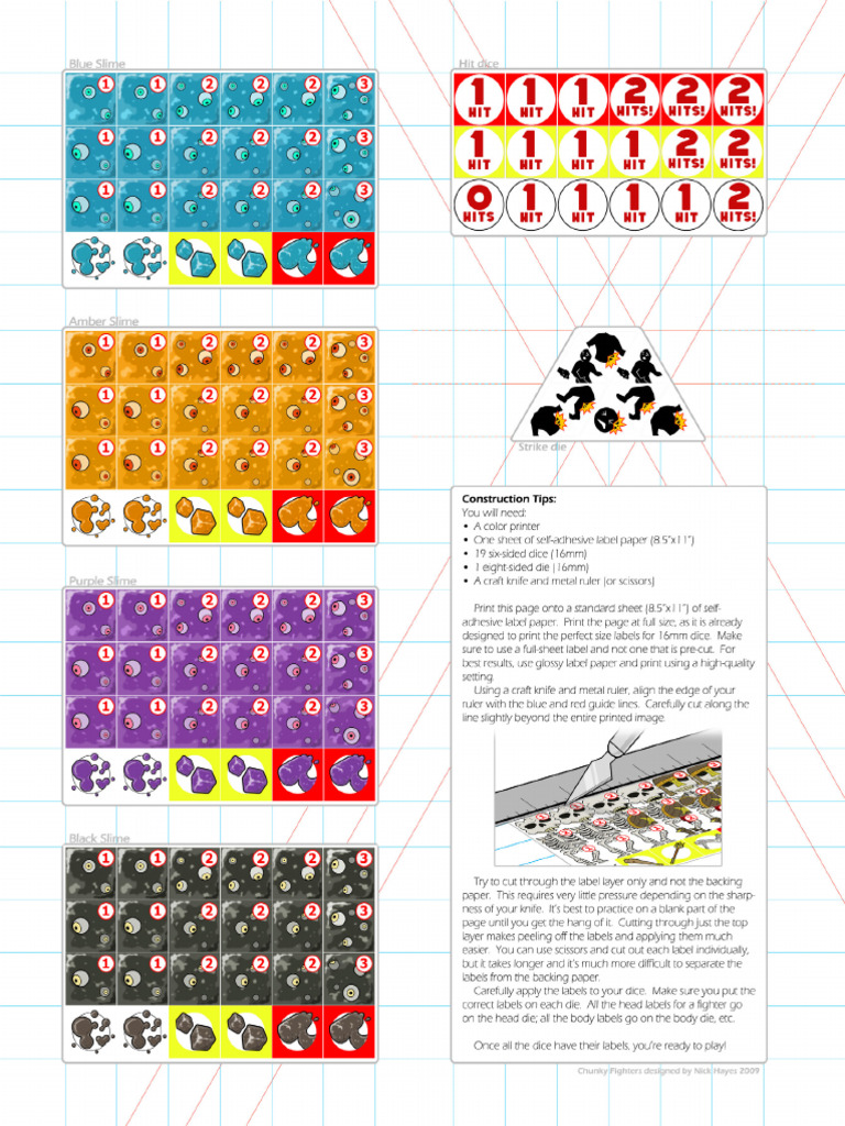 Chunky Fighters SLIME File Pack | PDF
