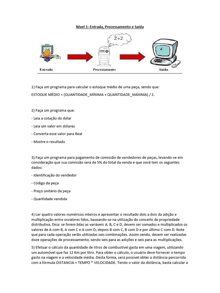 Lista de Exercicios Java | PDF | Fahrenheit | Temperatura