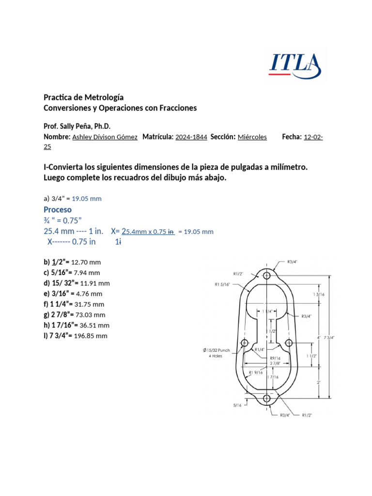 Practica de Conversiones y Operaciones en Fracciones 2025 | PDF