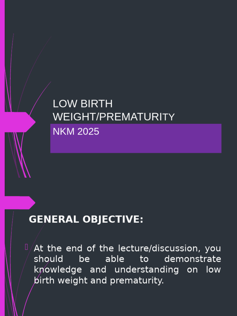 Understanding Low Birth Weight & Prematurity | PDF | Low Birth Weight ...