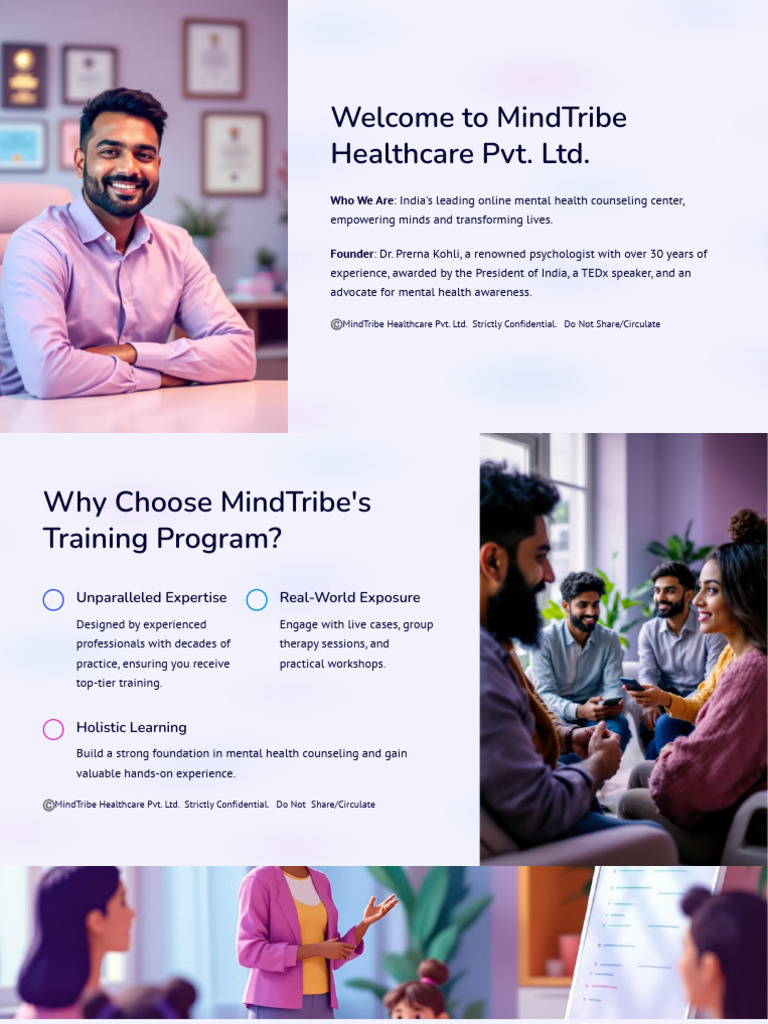 MindTribe Internship Training Program | PDF | Psychotherapy | Health Care