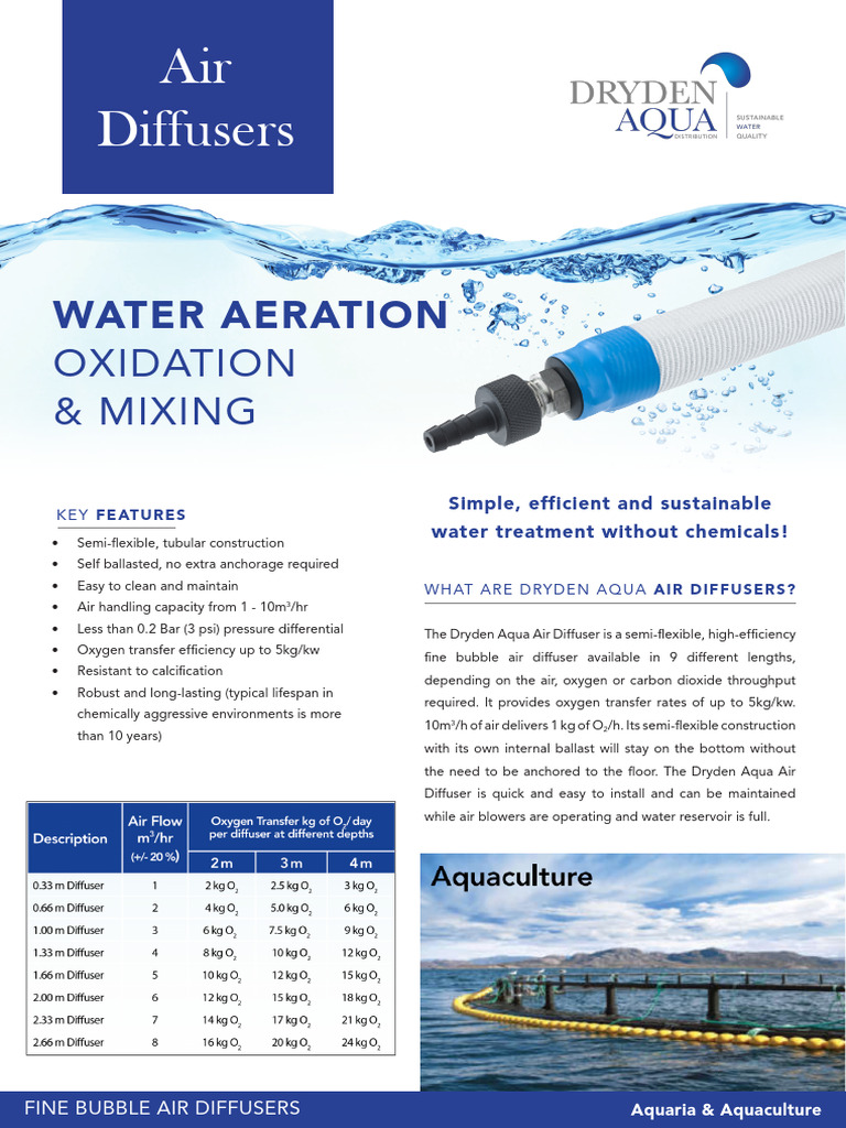 Air Diffuser 2 Pager - Aquaria & Aquaculture | PDF | Redox | Water