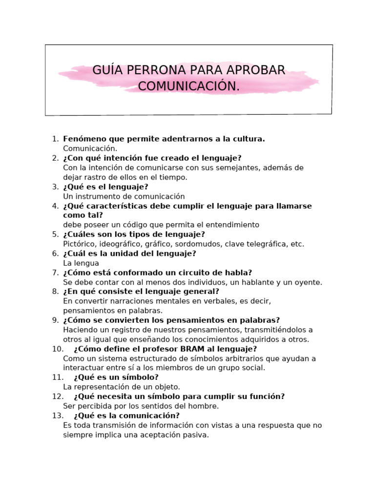Guia Perrona de Comunicacion | PDF | Comunicación | Comunicación humana