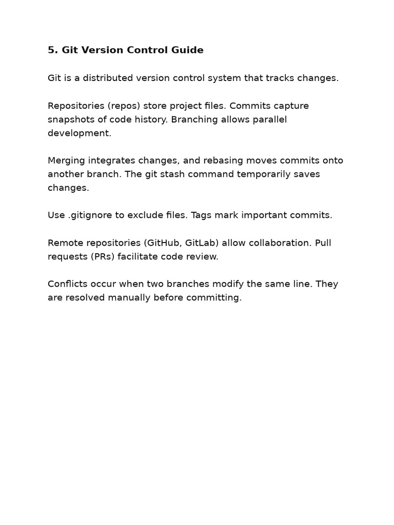 Git Version Control Essentials Guide | PDF