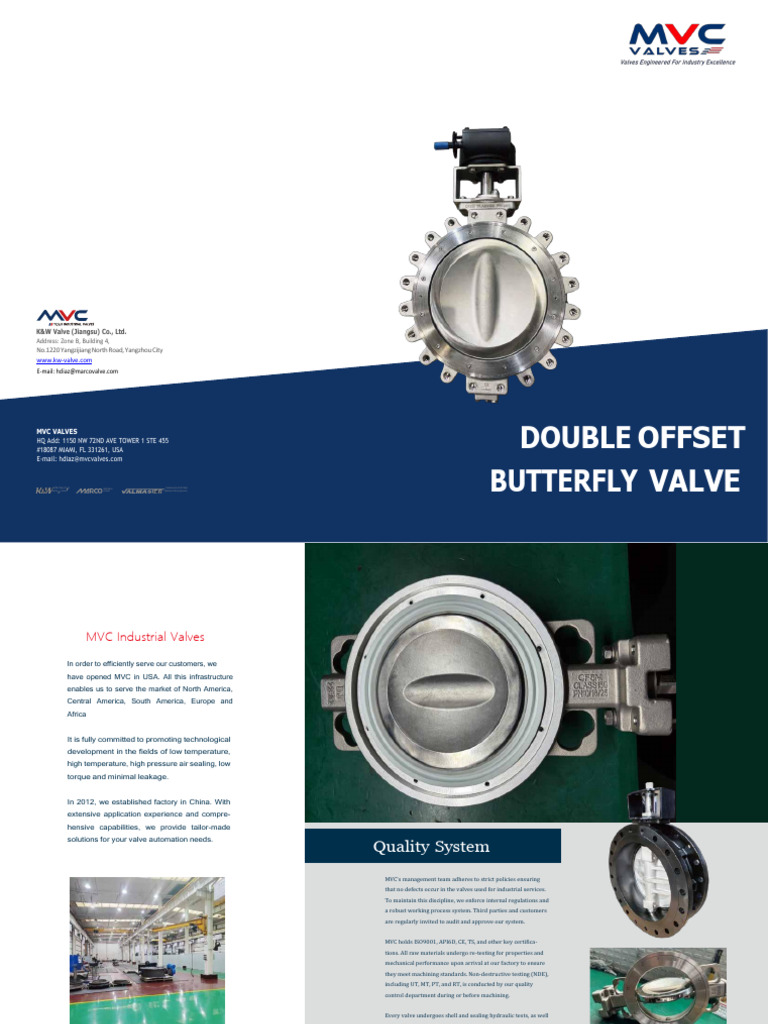 Double Offset Butterfly Valve | PDF | Valve | Mechanical Engineering
