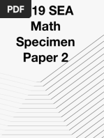 T&T SEA 2021 Specimen Math Paper | PDF | Triangle | Mathematics