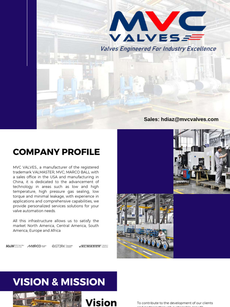 MVC Company Profile Presentation - Compressed | PDF | Valve | Welding
