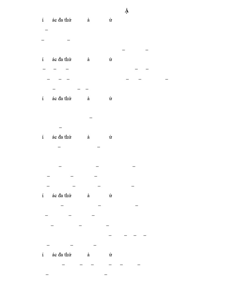 Phân Tich Đa TH C T NG H P | PDF