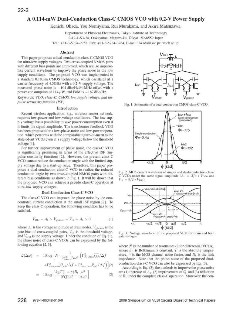 3.2008-VLSI-C-A_0.114-mW_dual-conduction_class-C_CMOS_VCO_with_0.2-V ...