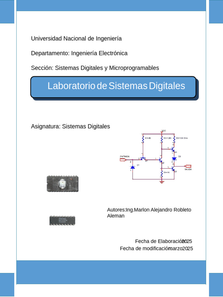 Practicas Electronica-Digital 1-2025 - P1 | PDF | Mosfet | Transistor