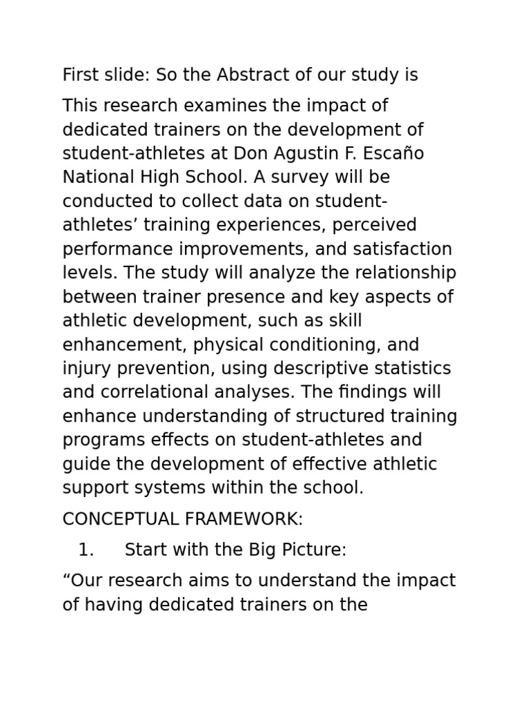 Impact of Trainers on Student-Athletes | PDF