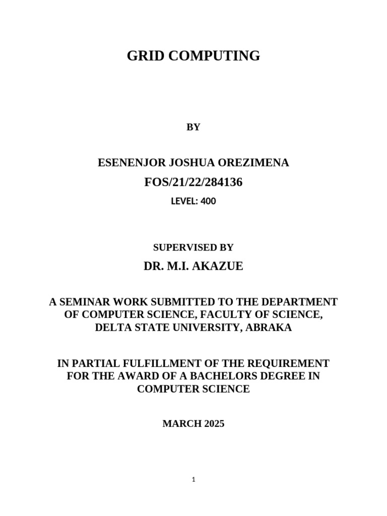 Understanding Grid Computing Basics | PDF | Grid Computing | Simulation