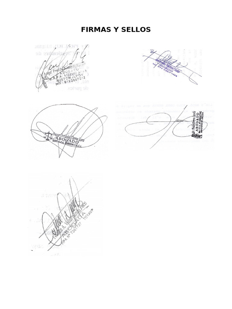Firmas y Sellos | PDF