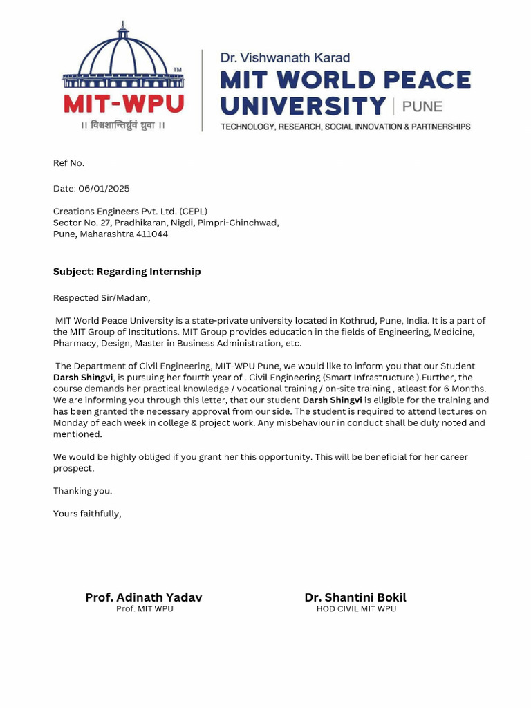 Recommendation Letter Darsh.pdf | PDF