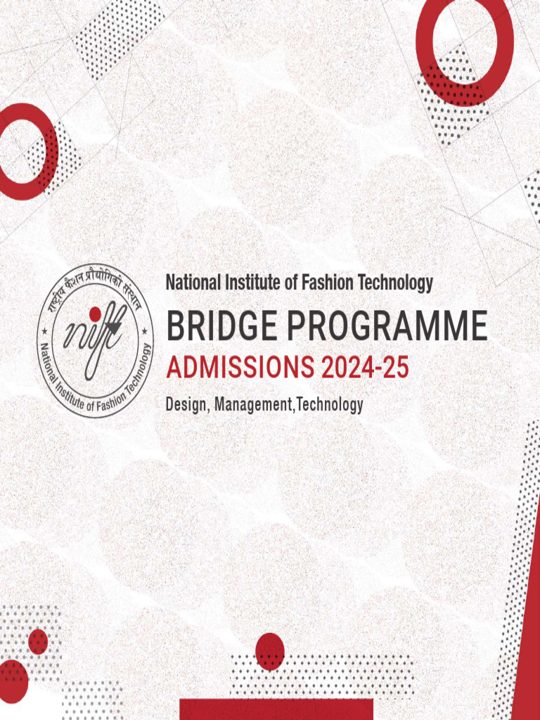 NIFT Bridge Programme_Admission_24_25_Brochure | PDF