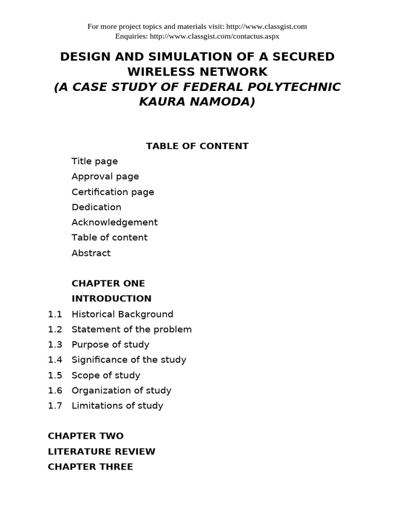 Design and Simulation of A Secured Wireless Network | PDF | Computer Network | Wireless Network