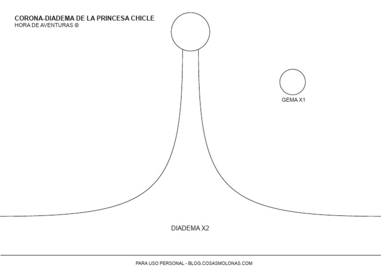 Corona Princesa Chicle Hora Aventuras | PDF