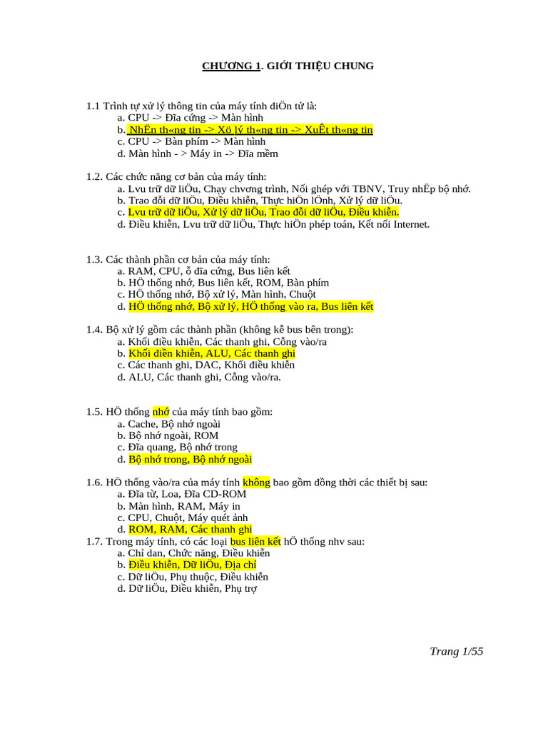 300 câu tn ôn ktmt | PDF