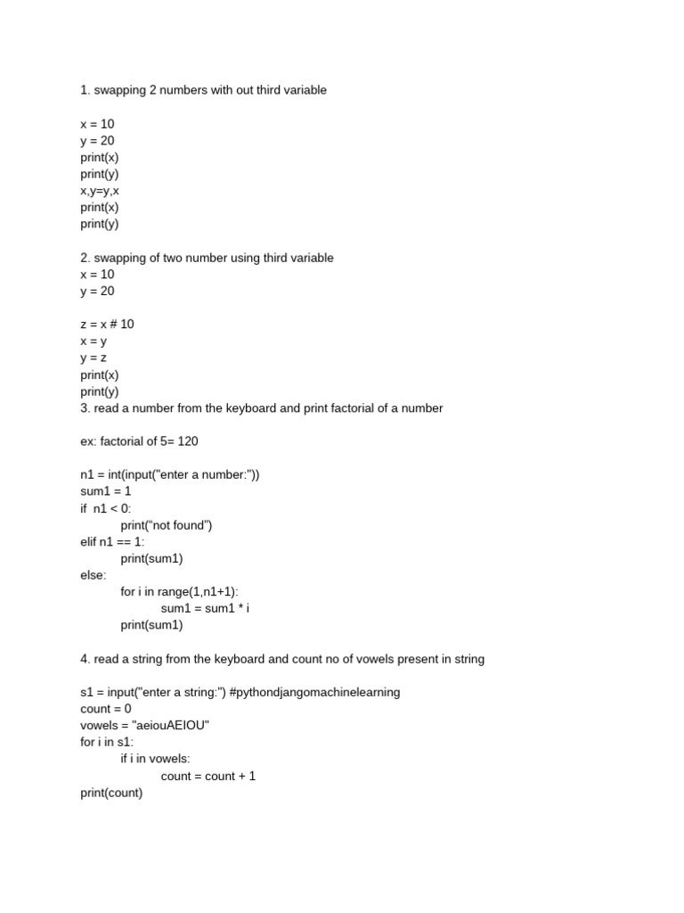 Day 1 Interview Questions | PDF