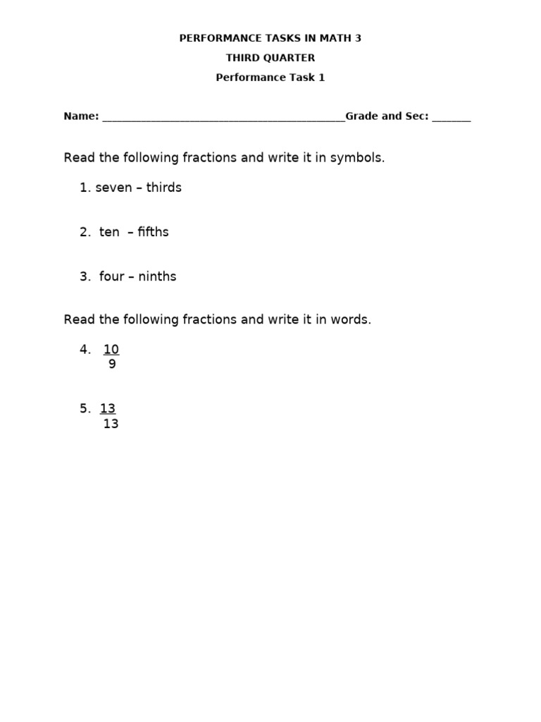 G3 PT Q3 Math | PDF