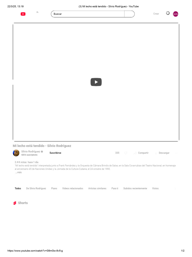 Mi lecho está tendido - Silvio Rodríguez | PDF | Músicos